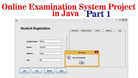 Online Examination System project in java - YouTube
