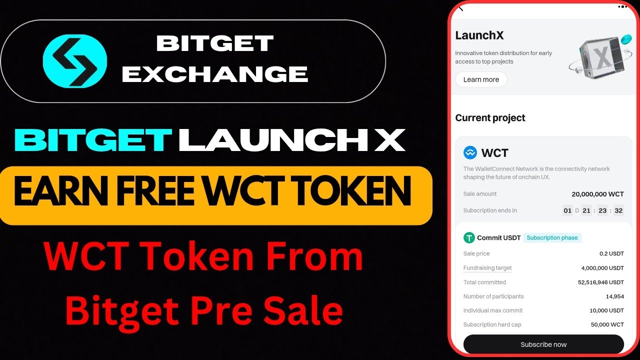 Bitget Exchange Launch x $WCT Event | How To Join Launchx Event In Bitget | Profit 2x - 3x ...