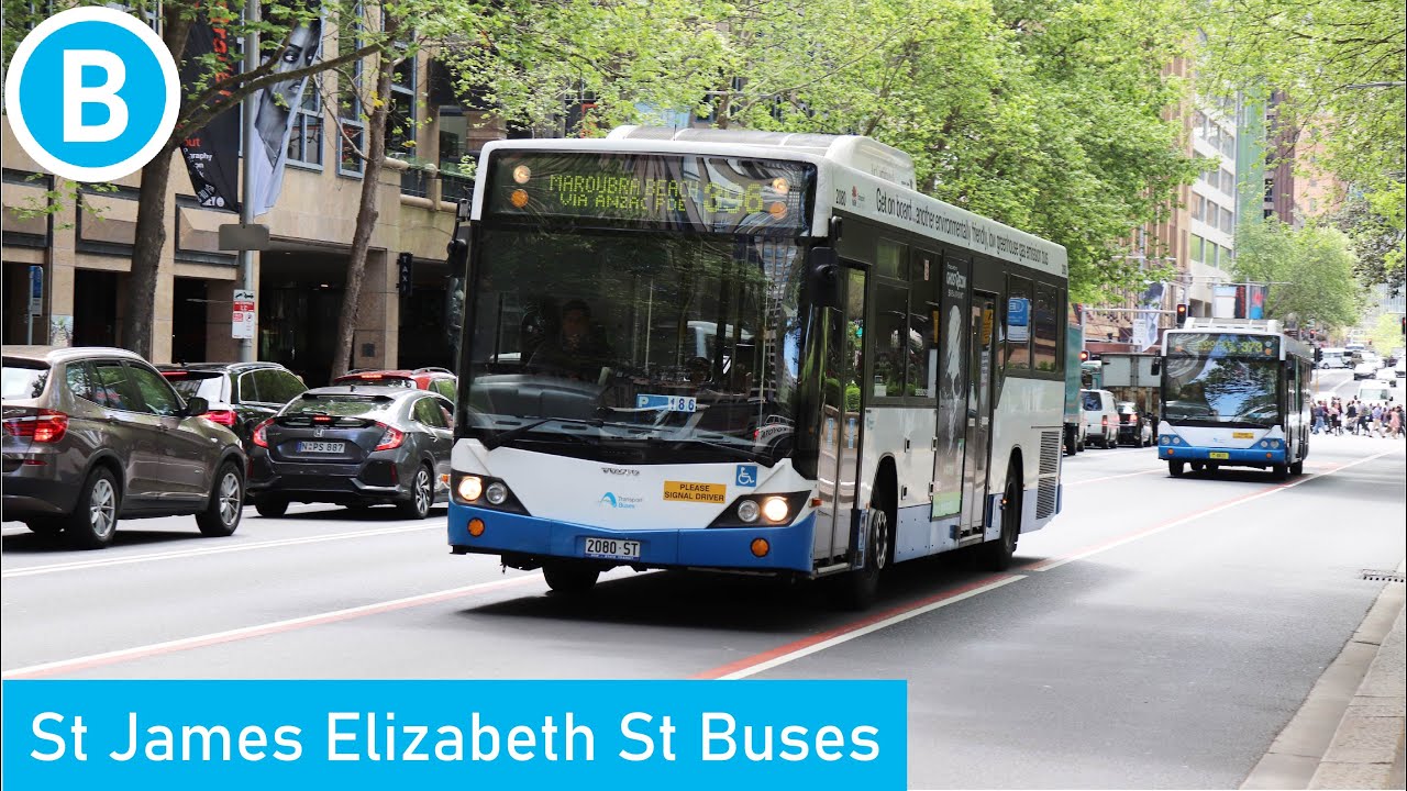 Sydney Buses - St James Elizabeth St Buses - YouTube