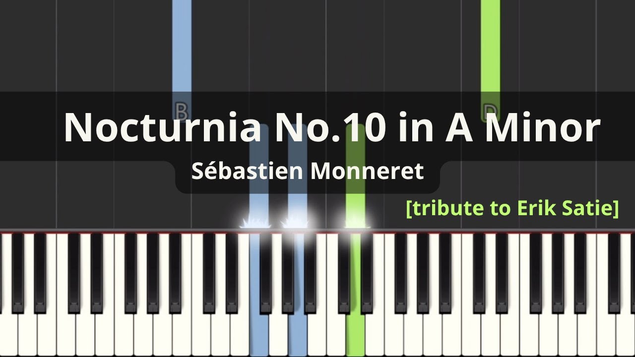 How to play Nocturnia No.10 in A Minor on piano by Sébastien Monneret ...