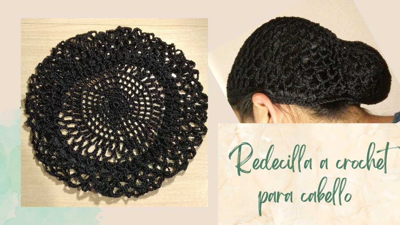 redecilla a crochet para cabello - YouTube