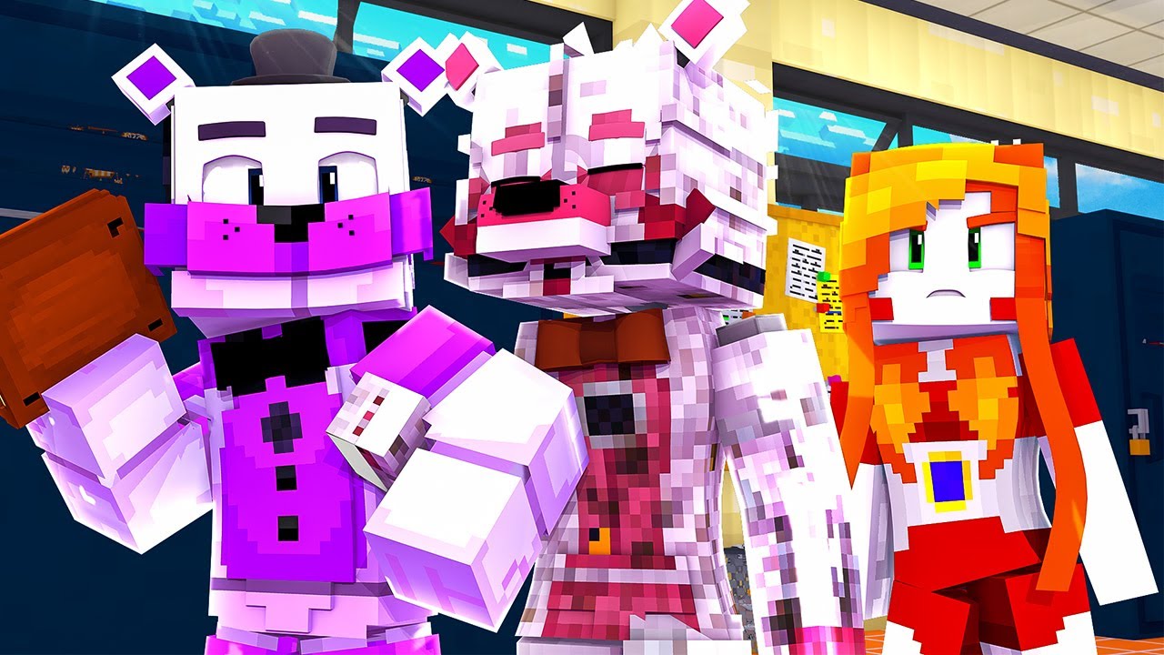FNAF High: "TOURING the School & PIZZERIA!" (Minecraft Five Nights at ...