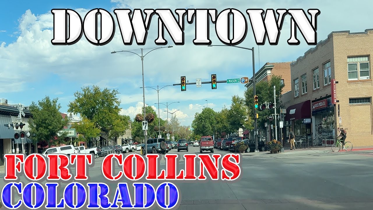 Downtown Fort Collins Sign Fort Collins Old Town Colorado Hi Res Stock