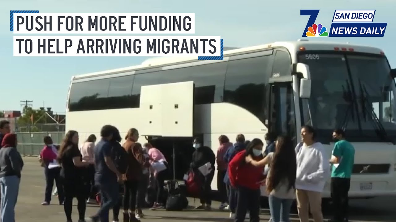 Mon. Feb. 26 | Push for more funding to help arriving migrants | NBC 7 - YouTube