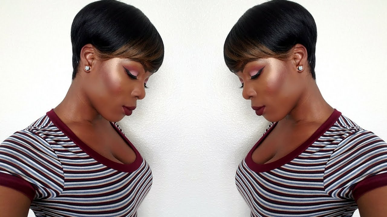 Short Hair Slay Under $20| VELLA VELLA ALEXIS SYNTHETIC WIG - YouTube