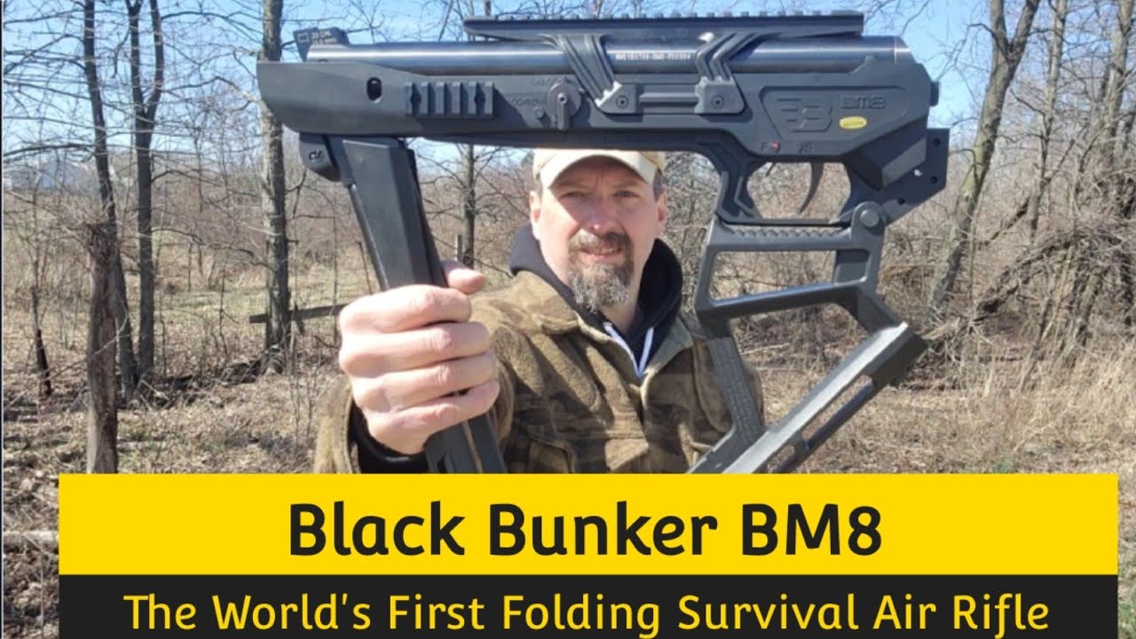 Black Bunker BM8 The World's First Folding Survival Air Rifle - YouTube