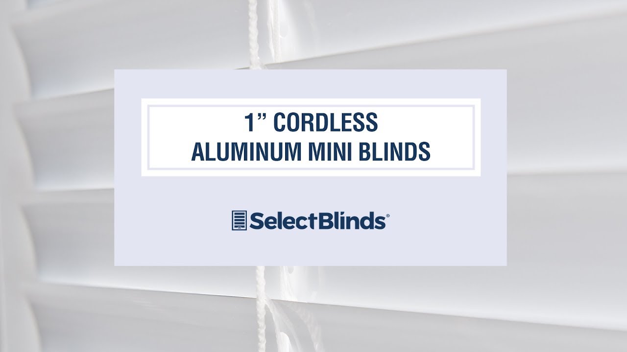 1" Single Touch Cordless Aluminum Mini Blinds from SelectBlinds.com ...