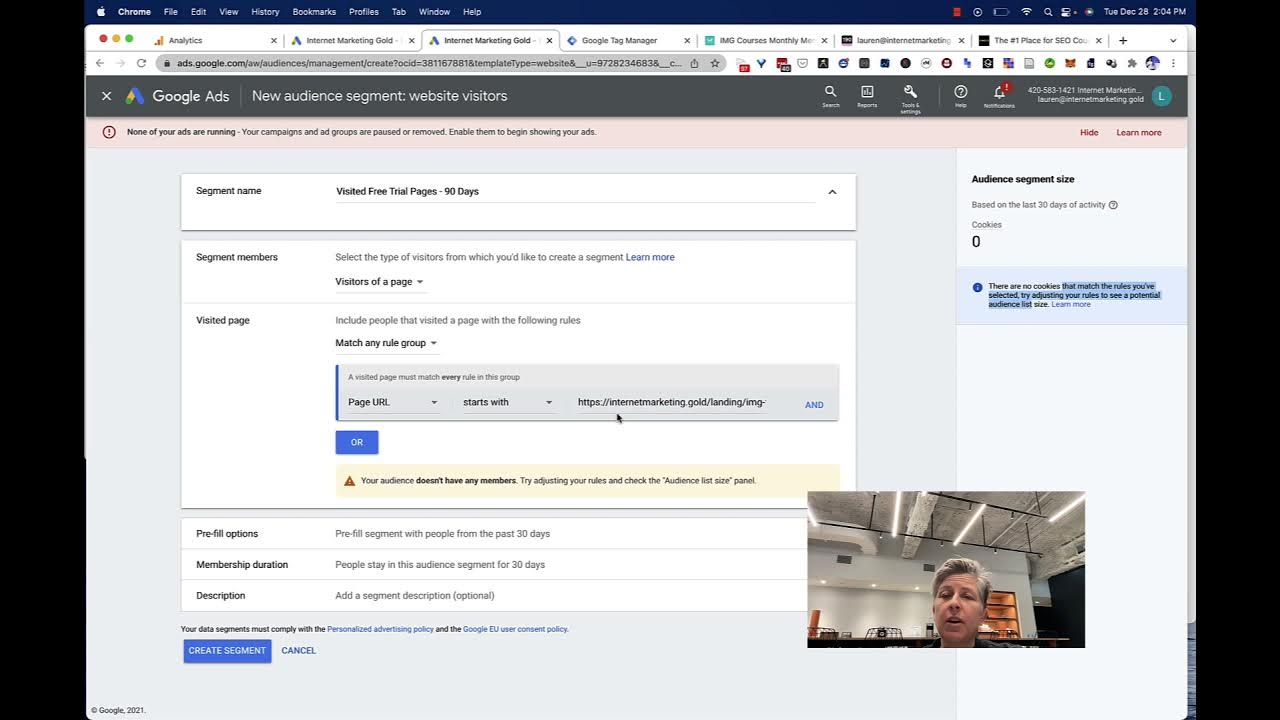 How to Create Custom Audiences In Google Ads - YouTube