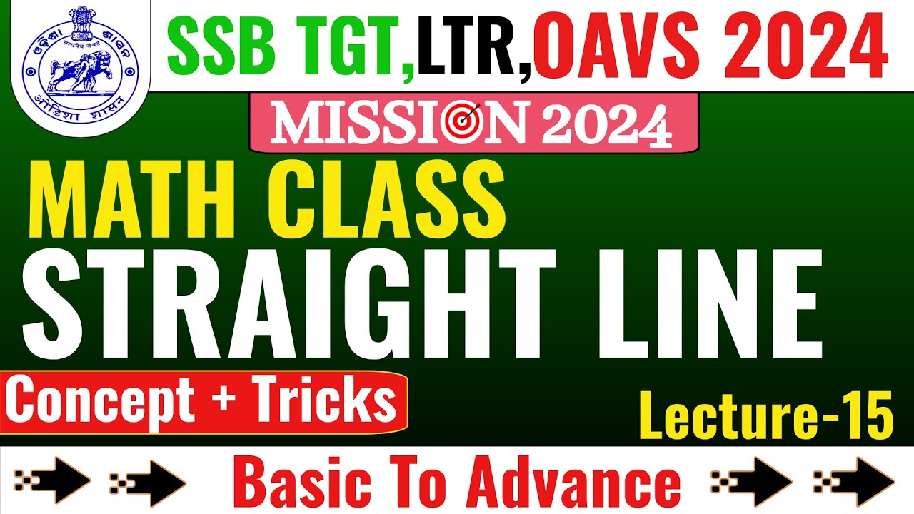 Straight Line | Complete Chapter For SSB TGT,LTR,OAVS | Straight Line ...