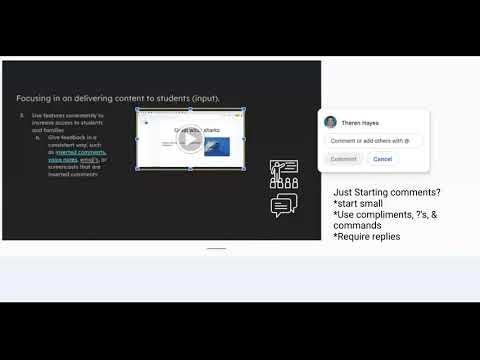 Inserting Comments in Google Docs Slides Drawings - YouTube