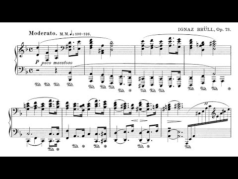 Ignaz Brull - Piano Sonata in D minor Op. 73 (audio + sheet music ...
