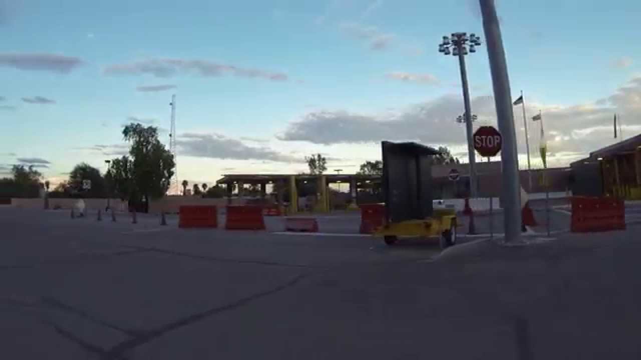Lukeville Port of Entry, US - Mexican Border drive to Organ Pipe Cactus ...