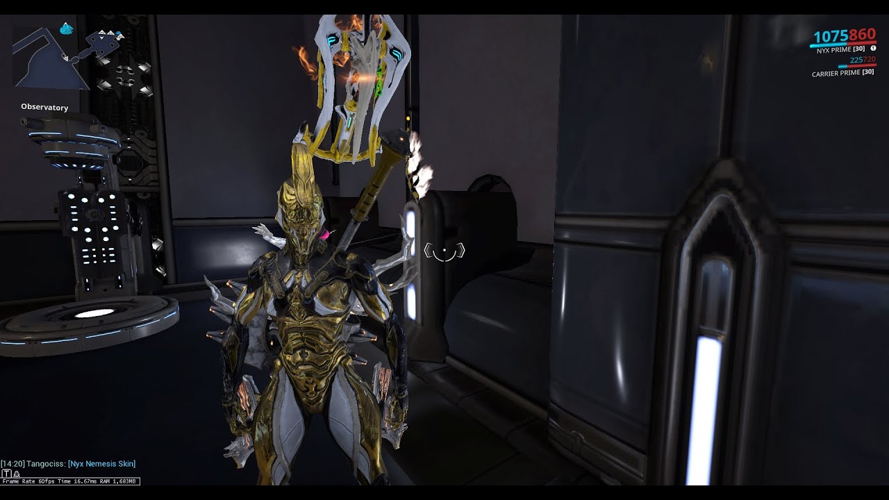 Warframe lets look at the Nyx Nemesis Skin - YouTube