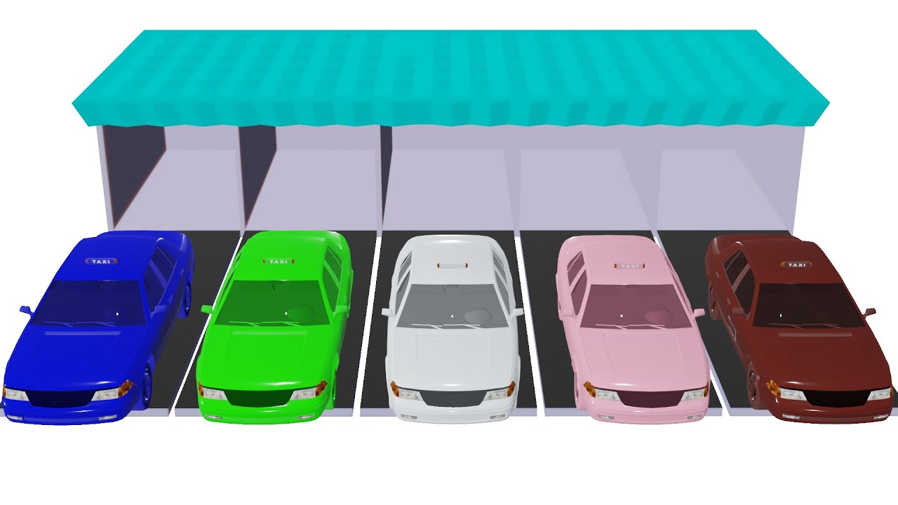 Colors for Children to Learn with Street Vehicles - Colours for Kids to ...