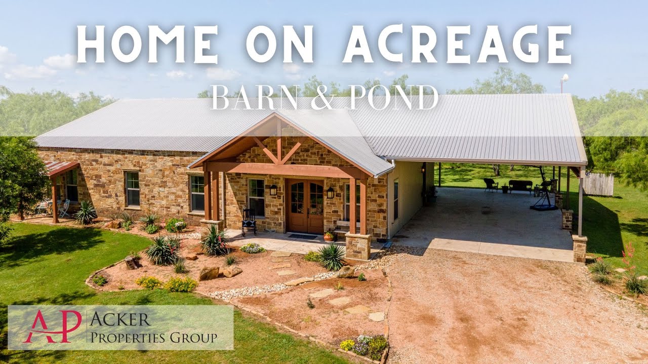 Beautiful home on 30 acres with barn and pond - YouTube