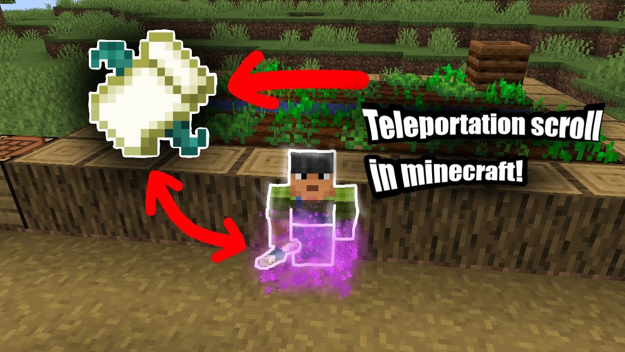 A NEW MOD FOR THE TELEPORTATION SCROLL IN MINECRAFT 1.21.1! - YouTube