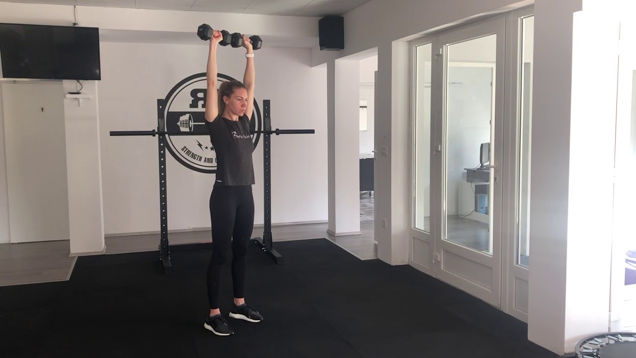 Chest fly shoulder press - YouTube