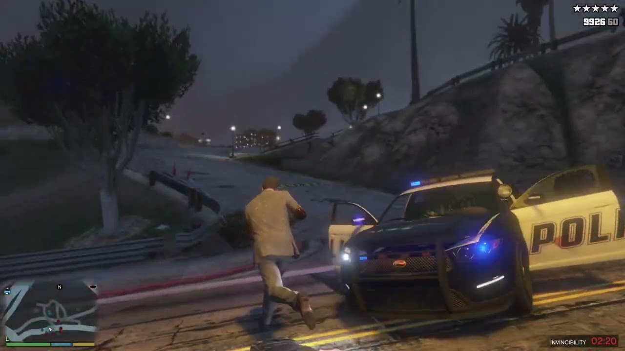 Grand Theft Auto V Wanted Level Gameplay - YouTube