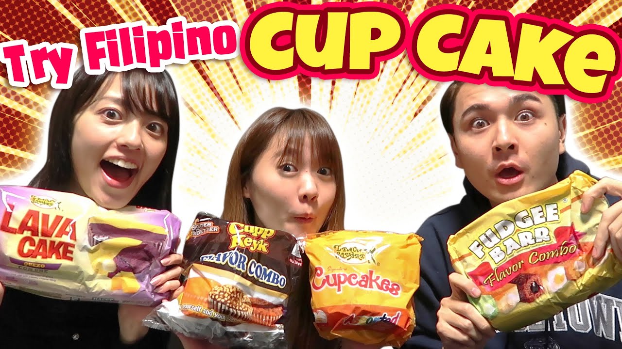 Japanese Try Filipino CUPCAKES For The First Time !!! Super Sweet - YouTube