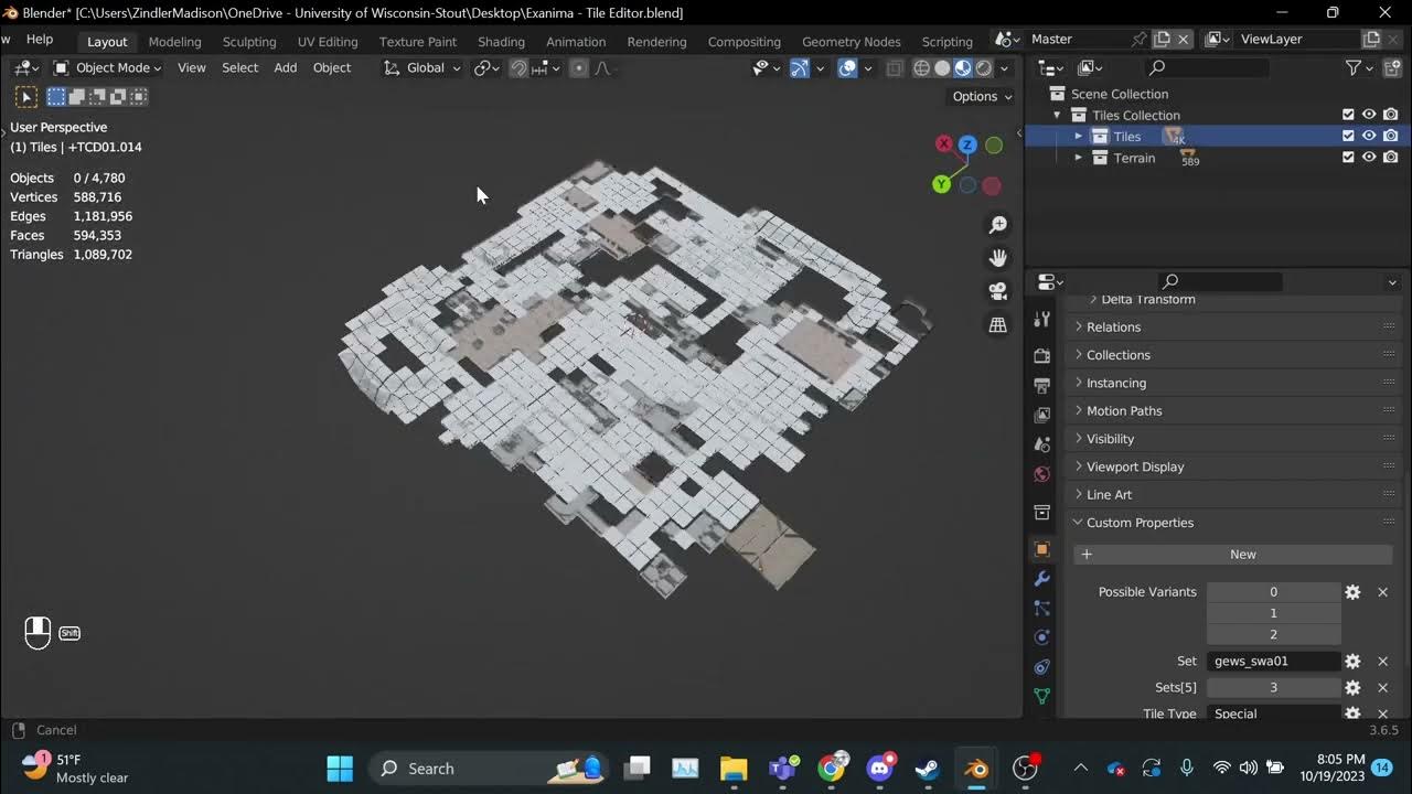 Exanima Modding - Experimental Blender RFC Editor - Tile Editor Runthrough - YouTube