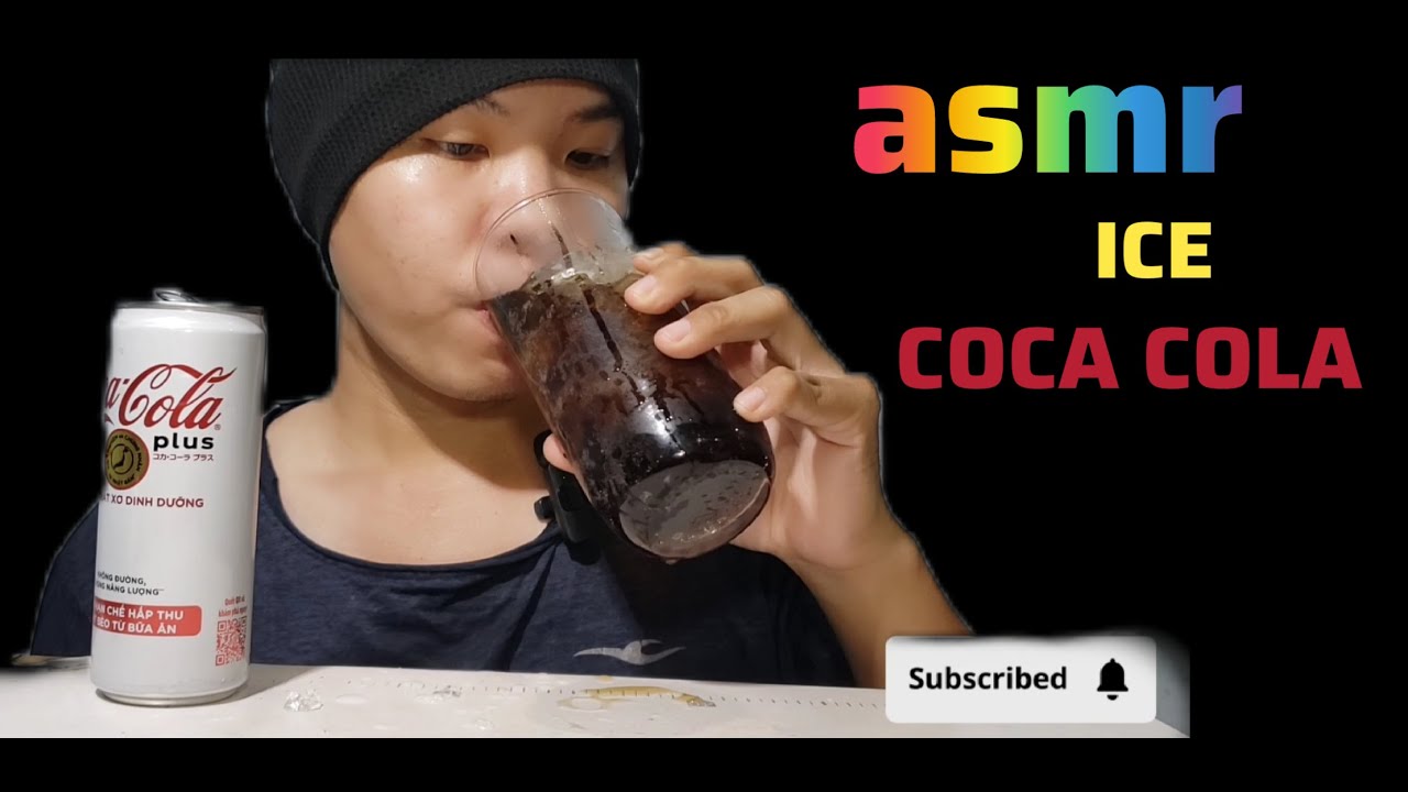 ASMR | Drink COCA COLA on ice, it's cool and refreshing. NO TALKING ...