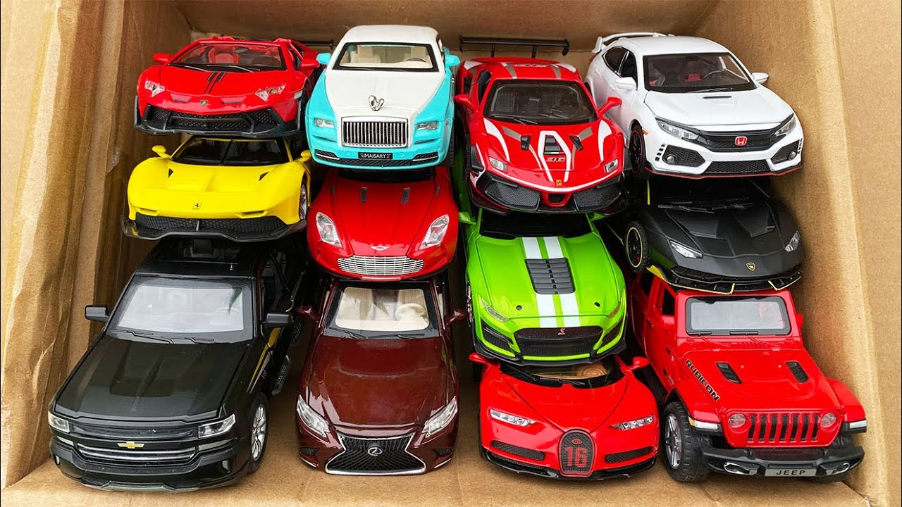 Let' go to collecting Cars in the Box, Rolls-Royce, Lamborghini ...