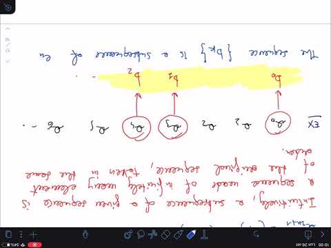 Lecture 5 Oct 26 Part 5. Subsequences and extraction of a monotonic ...