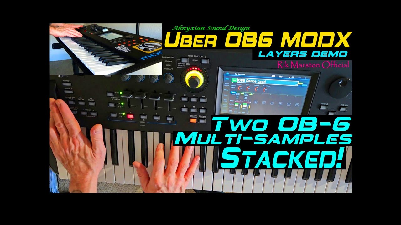 Uber OB6 MODX Sample Pack Layers Demo Yamaha Montage Oberheim ...