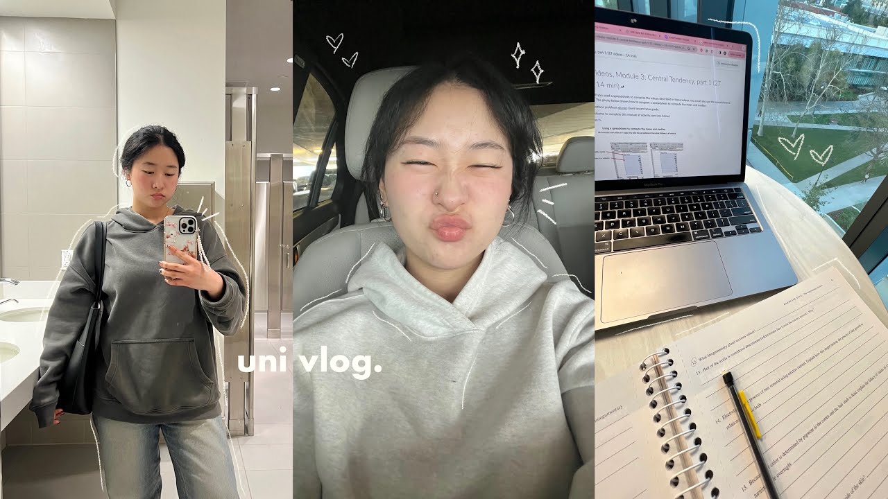 life @ uni // study for my midterms, ootds, physio lectures - YouTube