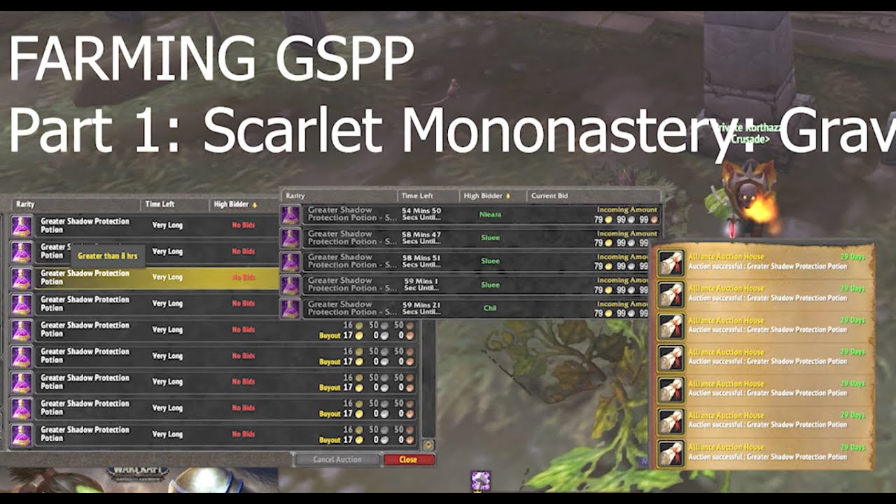 Greater Shadow Protection Potion Farming (GSPP Farming) for Naxxramas ...