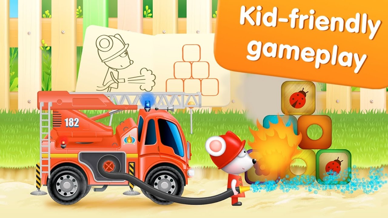 Firetrucks: 911 Rescue for Kids Games - YouTube