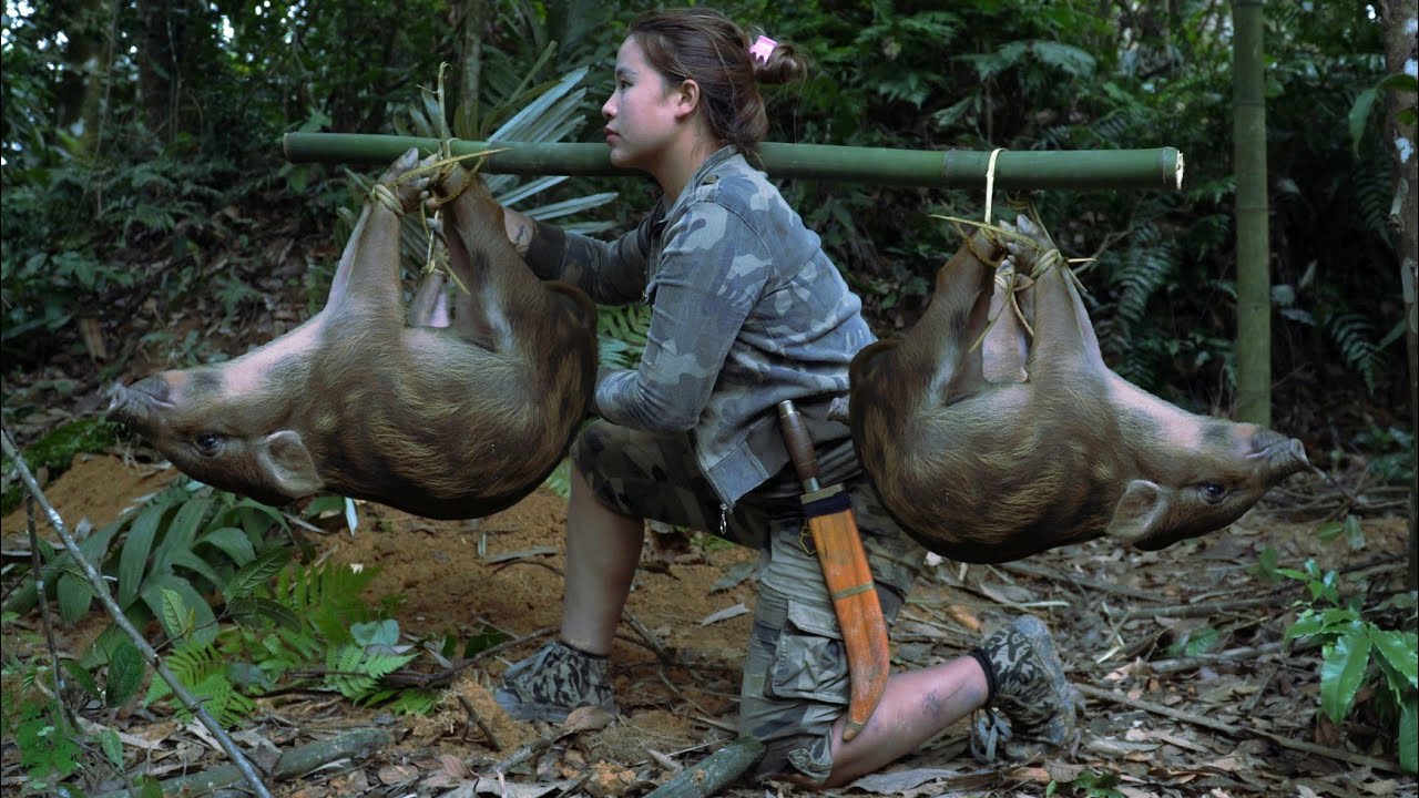 Wild Boar Like a Rocket — Digging Traps, Keeping Warm & Survival Skills ...