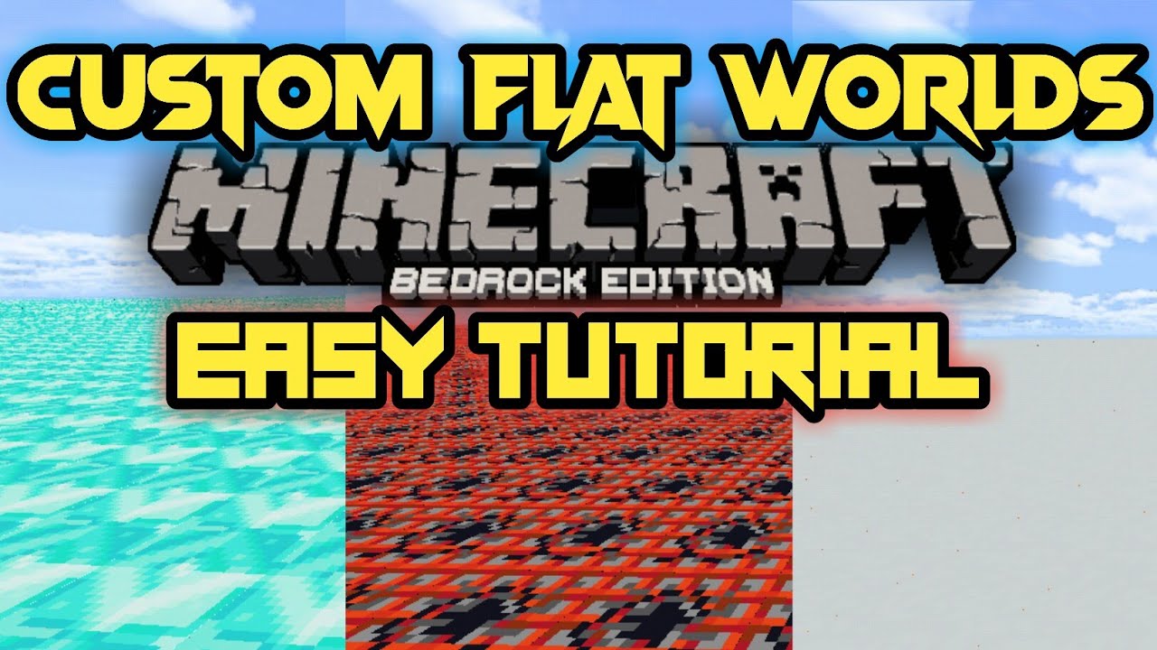 MCPE Custom Flat World Minecraft Bedrock Tutorial YouTube mcpe-custom-flat-world-minecraft-bedrock-tutorial-youtube