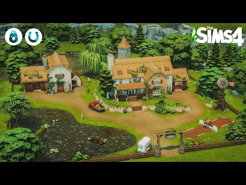 Animal Farm Ranch 🌿 The Sims 4 Speed Build | Two Packs: Cottage Living ...