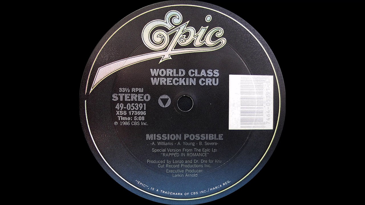 World Class Wreckin Cru - Mission Possible ( Epic 1986 ) - YouTube