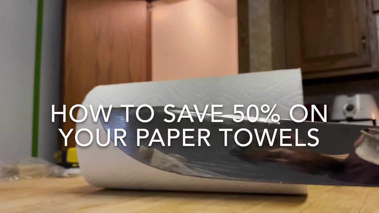 How to SAVE 50% on your paper towels! - YouTube