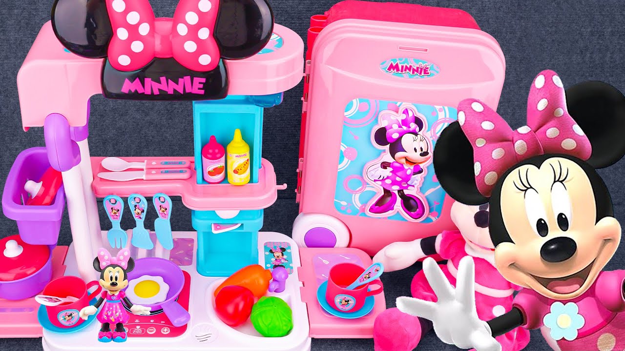 34 Minutes Kitchen Playset Unboxing Disney Minnie Mouse Kitchen Cooking ...