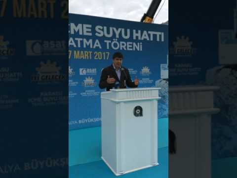 Karasu İçme Suyu Hattı Temel Atma Töreni'ninde Yaptığım Konuşma