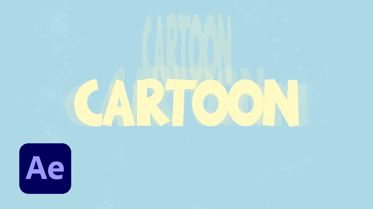 Cartoon Squash & Stretch Text Animation in After Effects Tutorial - YouTube