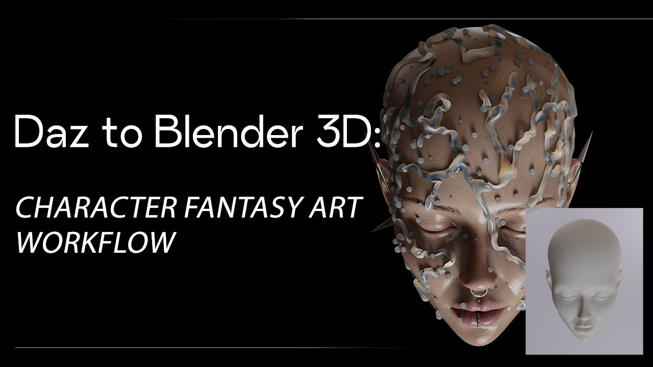 DAZ 3D TO BLENDER: FANTASY CHARACTER ART WORKFLOW - YouTube