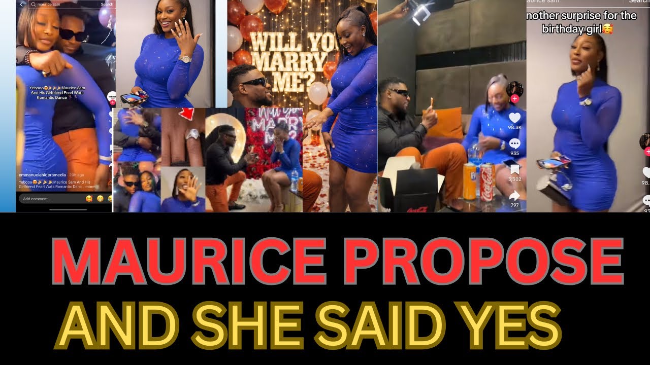 FANS IN SHOCK AS MAURICE SAM SURPRISES PEARL WATTS ON HER BIRTHDAY ...