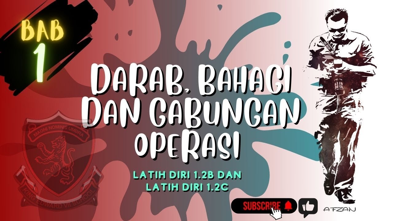 BAB 1 DARAB, BAHAGI DAN GABUNGAN OPERASI INTEGER - YouTube
