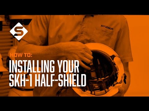 How To Install Your SHK-1 Half Shield | STUDSON Safety Helmet - YouTube