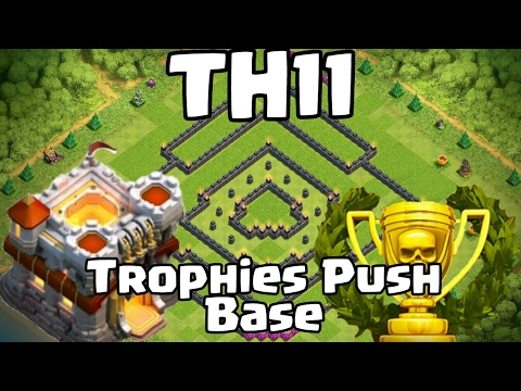 [TH11] TROPHIES PUSH BASE - Anti 2 Stars - Anti Valkyries, Bowlers ...