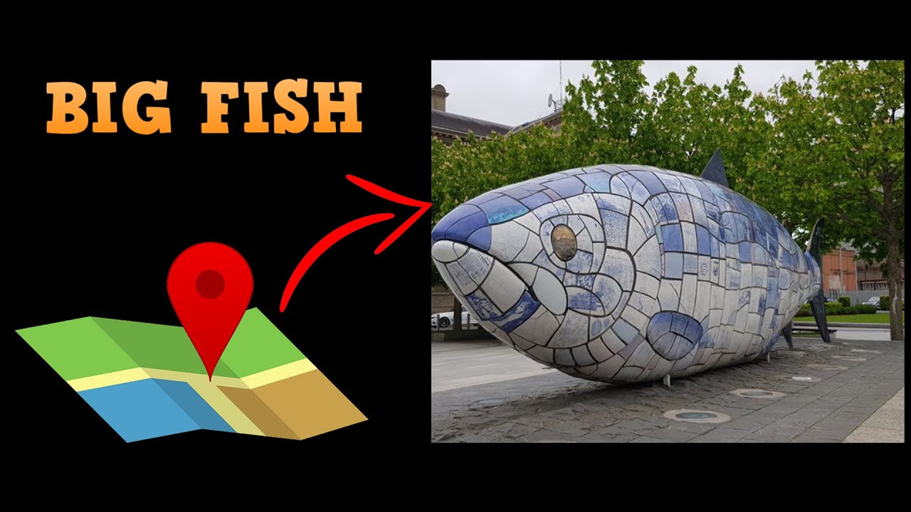 I found the big fish 🐠 in real on google earth google maps - YouTube