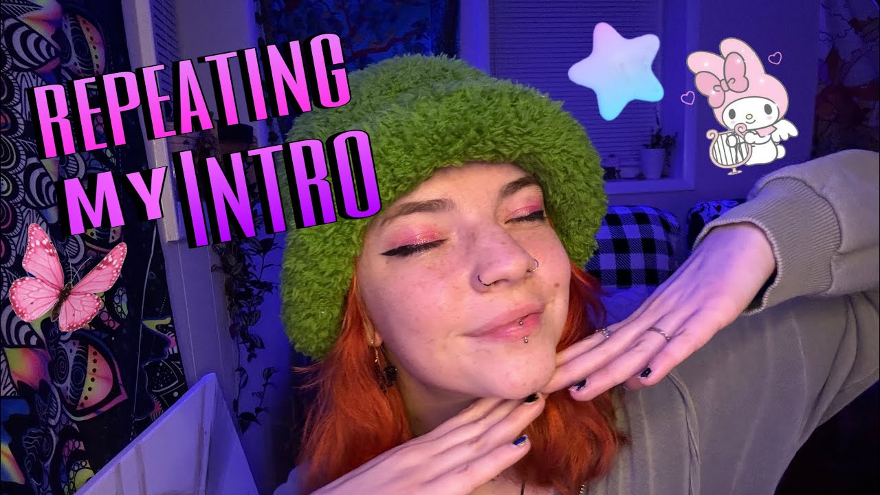 ASMR Repeating My Intro🩷Hand Movements, Upclose Whispers, Mouth Sounds ...