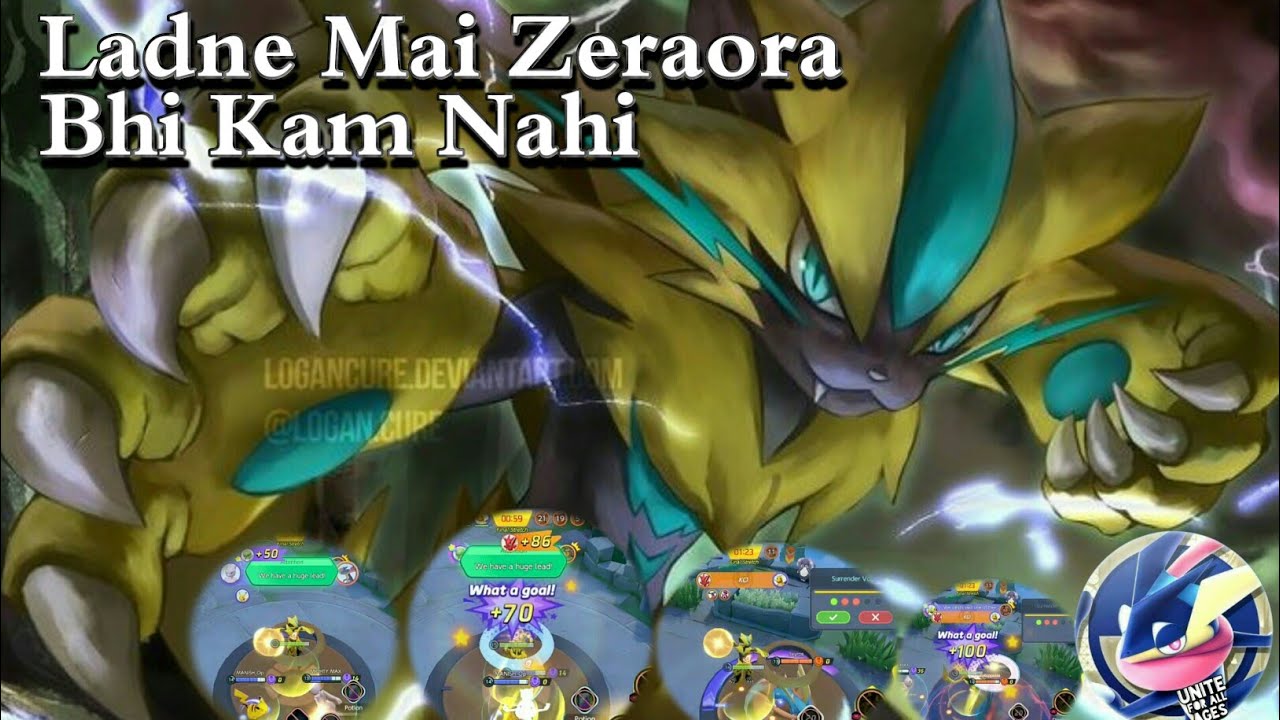 Zeraora New Style To Win The Match || Pokemon Unite Gameplay || Unite ...