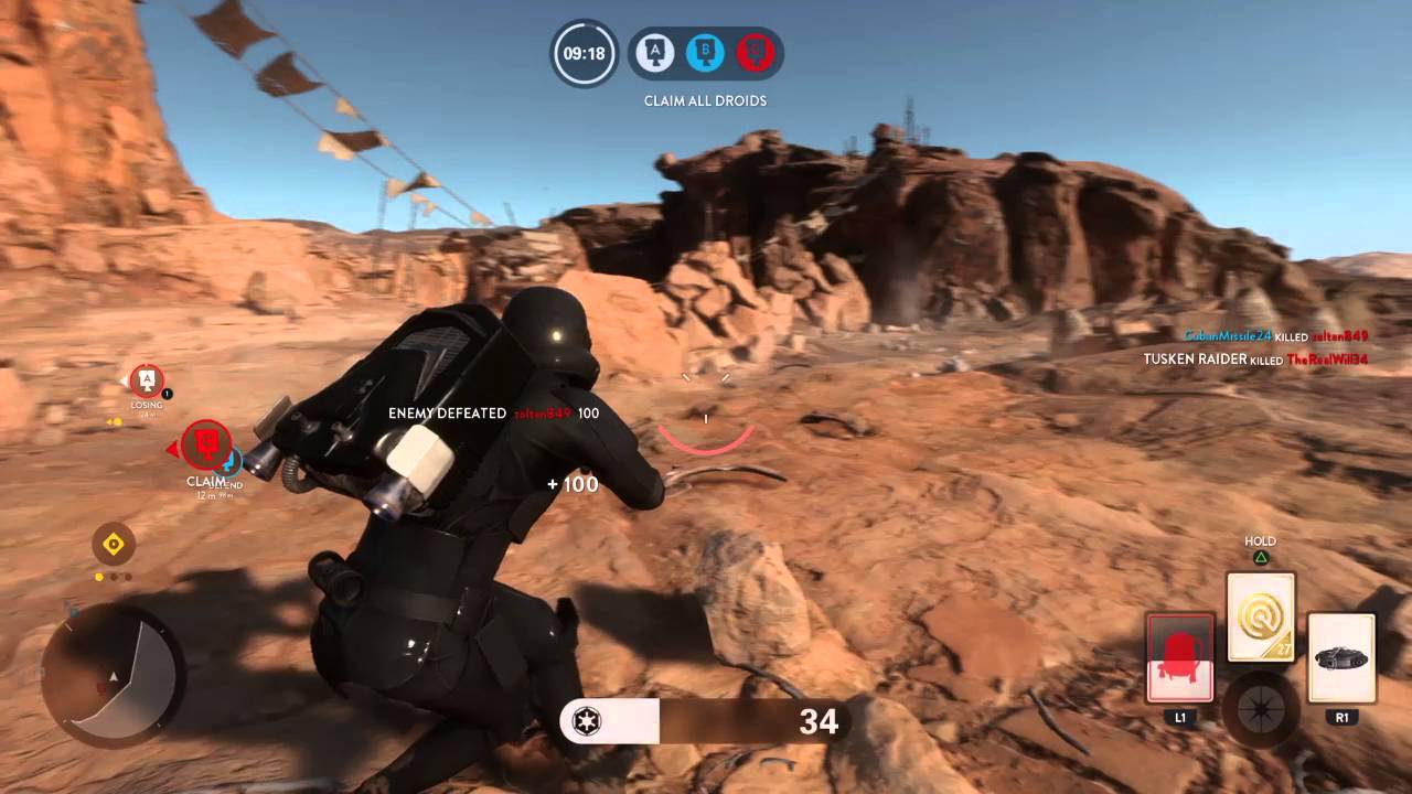 STAR WARS™ Battlefront™ COMBAT ROLL - YouTube
