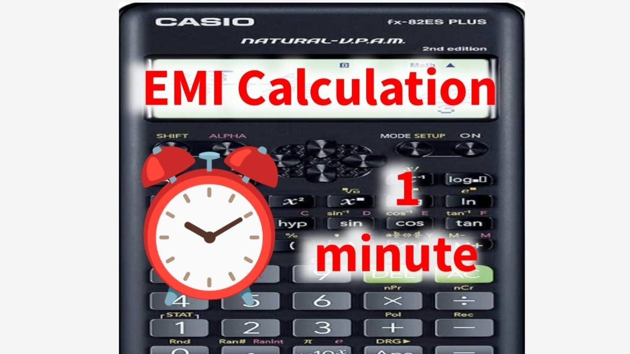 EMI Calculation in Excel & Software (1 Minute each) #emicalculator ...