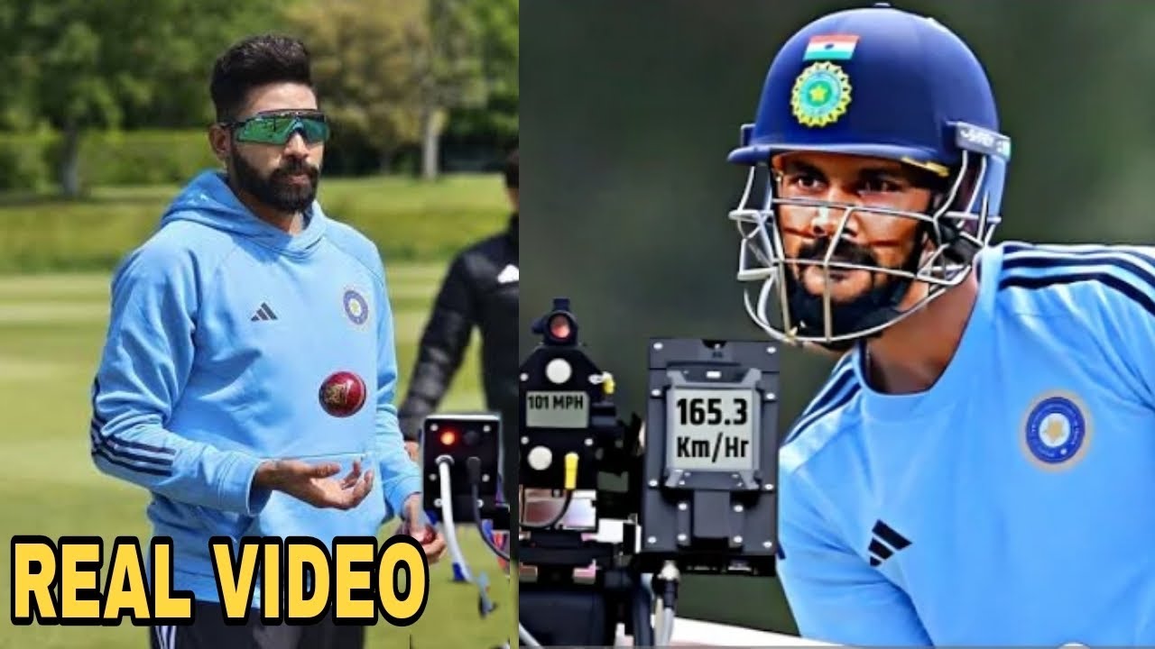 Ruturaj Gaikwad facing Siraj Fastest 150 kmph speed ball in WI Practice ...